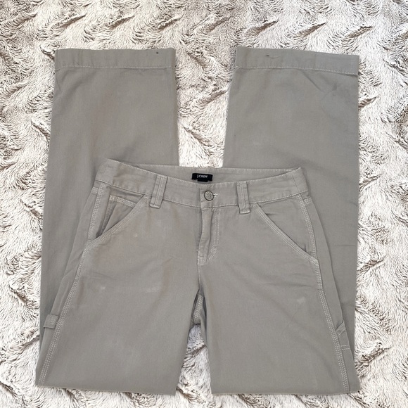 J. Crew | Pants & Jumpsuits | J Crew Light Gray Cotton Painters Pants ...